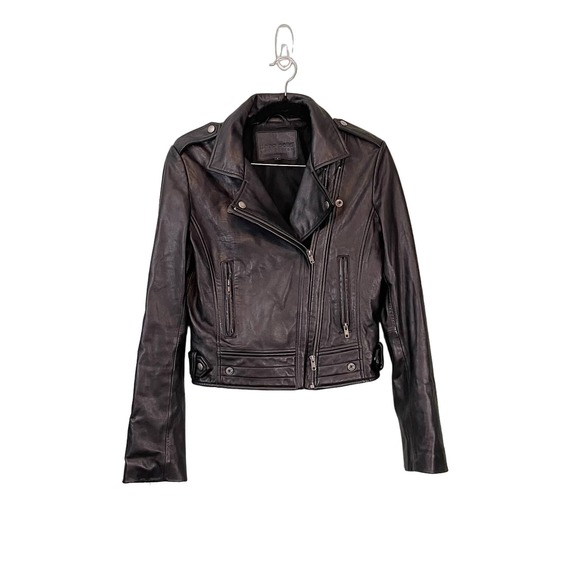 Linea Pelle | Jackets & Coats | Linea Pelle Womens Black Genuine ...